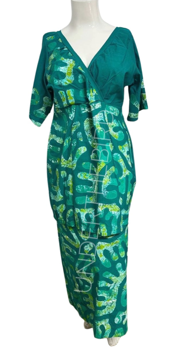 Crossover Handprinted Puletasi sz 24 – Under The Bird